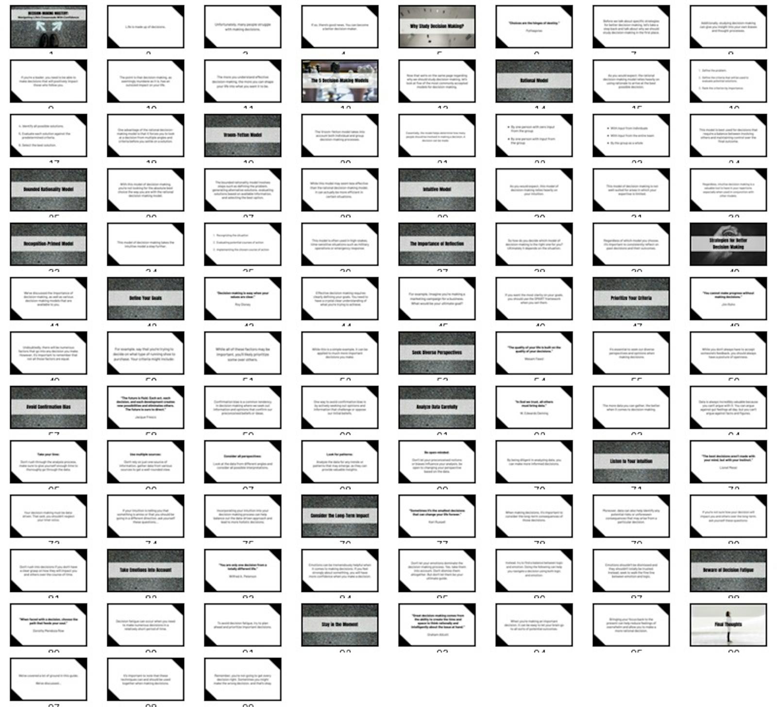 Plr Coaching Workshops And Slide Deck Presentations Decision Making Mastery Slide Deck Plrme
